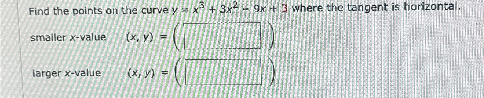 Solved Find the points on the curve y=x3+3x2-9x+3 ﻿where the | Chegg.com
