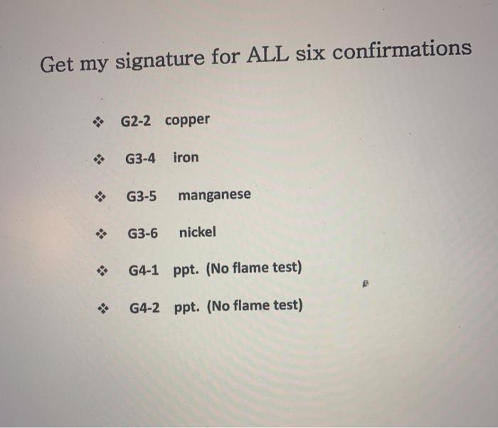 Solved Match CATION FLOW CHART Groups 2, 3 and 4 Chemistry | Chegg.com