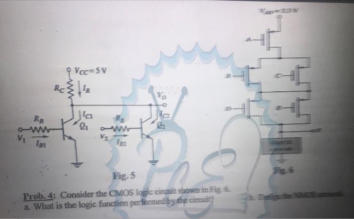 Solved Digital Electronics Focus on Fig.6slove a and b and | Chegg.com