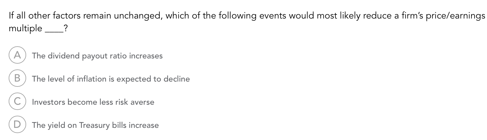 Solved If all other factors remain unchanged, which of the | Chegg.com