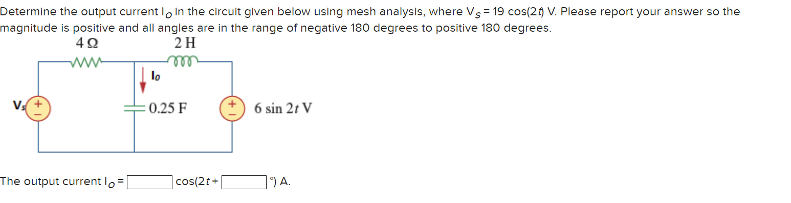 Solved Determine the output current IO ﻿in the circuit given | Chegg.com
