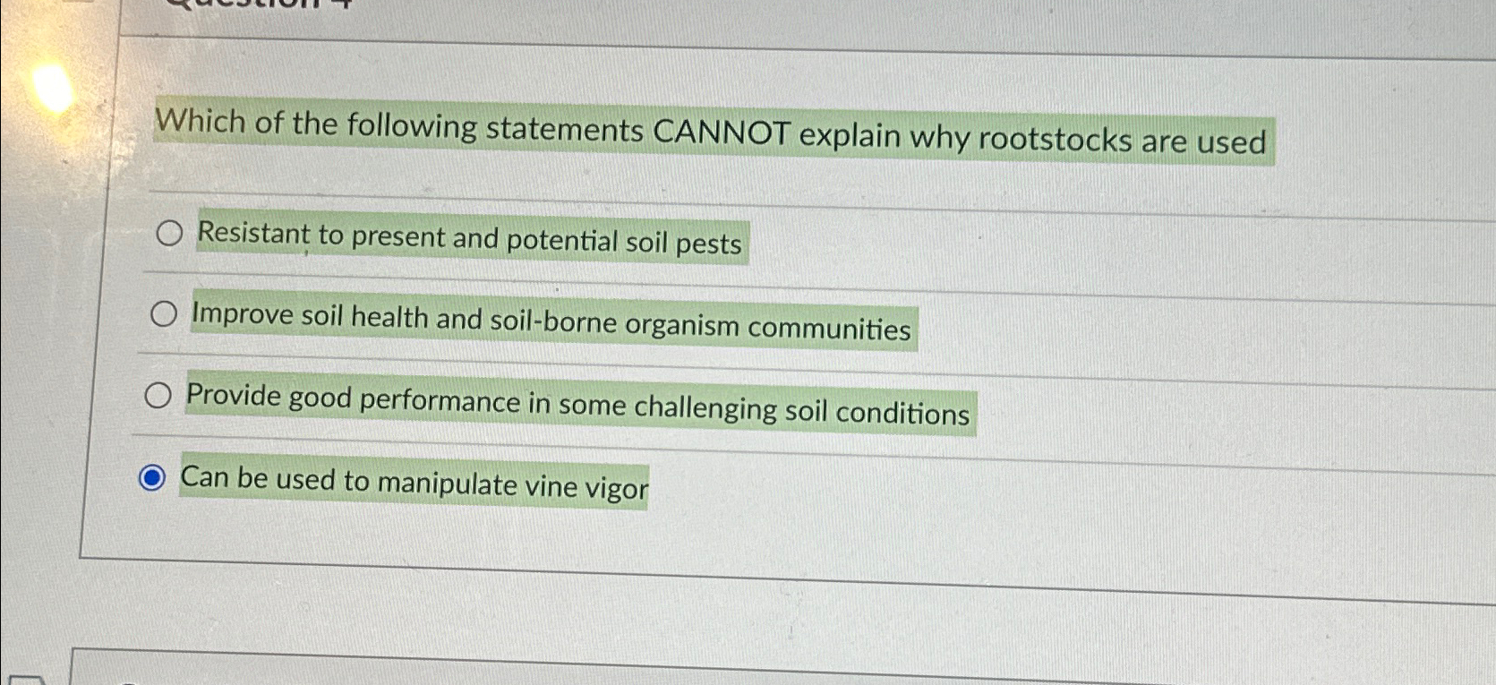 Solved Which of the following statements CANNOT explain why | Chegg.com