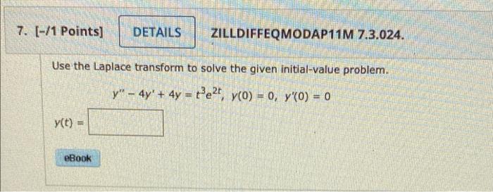 Solved 12. (-/3 Points) DETAILS ZILLDIFFEQMODAP11M 7.3.043. | Chegg.com Solved 12. (-/3 Points) DETAILS ZILLDIFFEQMODAP11M 7.3.043. | Chegg.com