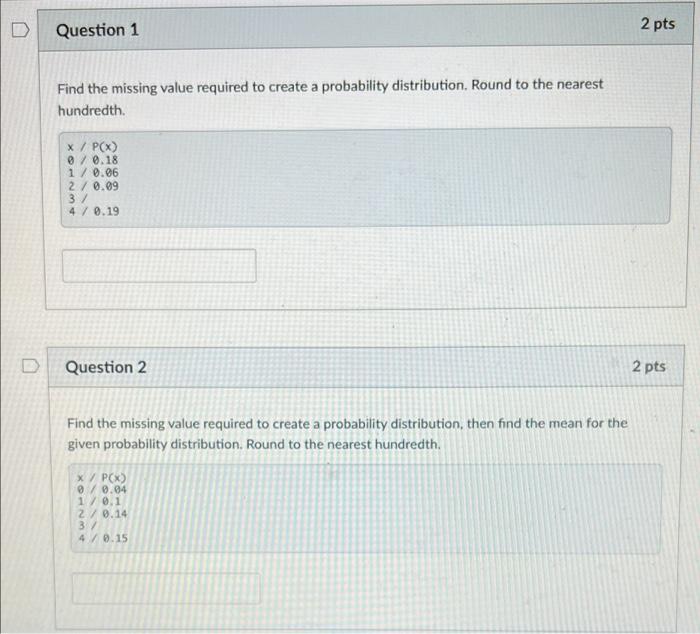 Solved Find the missing value required to create a | Chegg.com