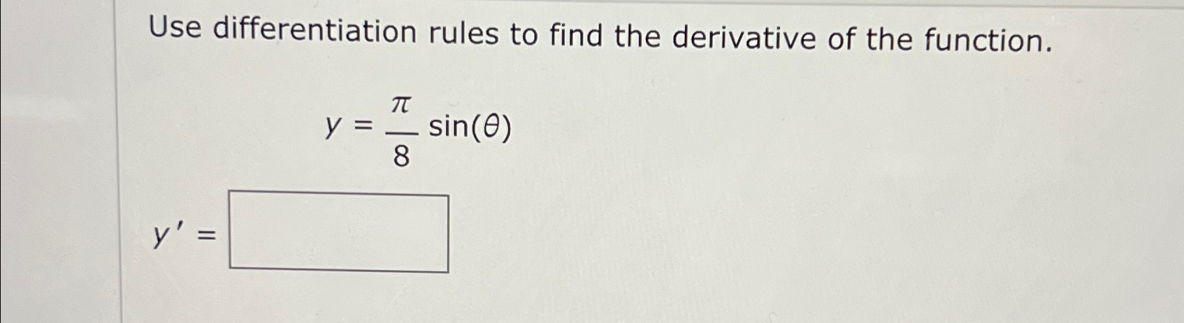 Solved Use differentiation rules to find the derivative of | Chegg.com