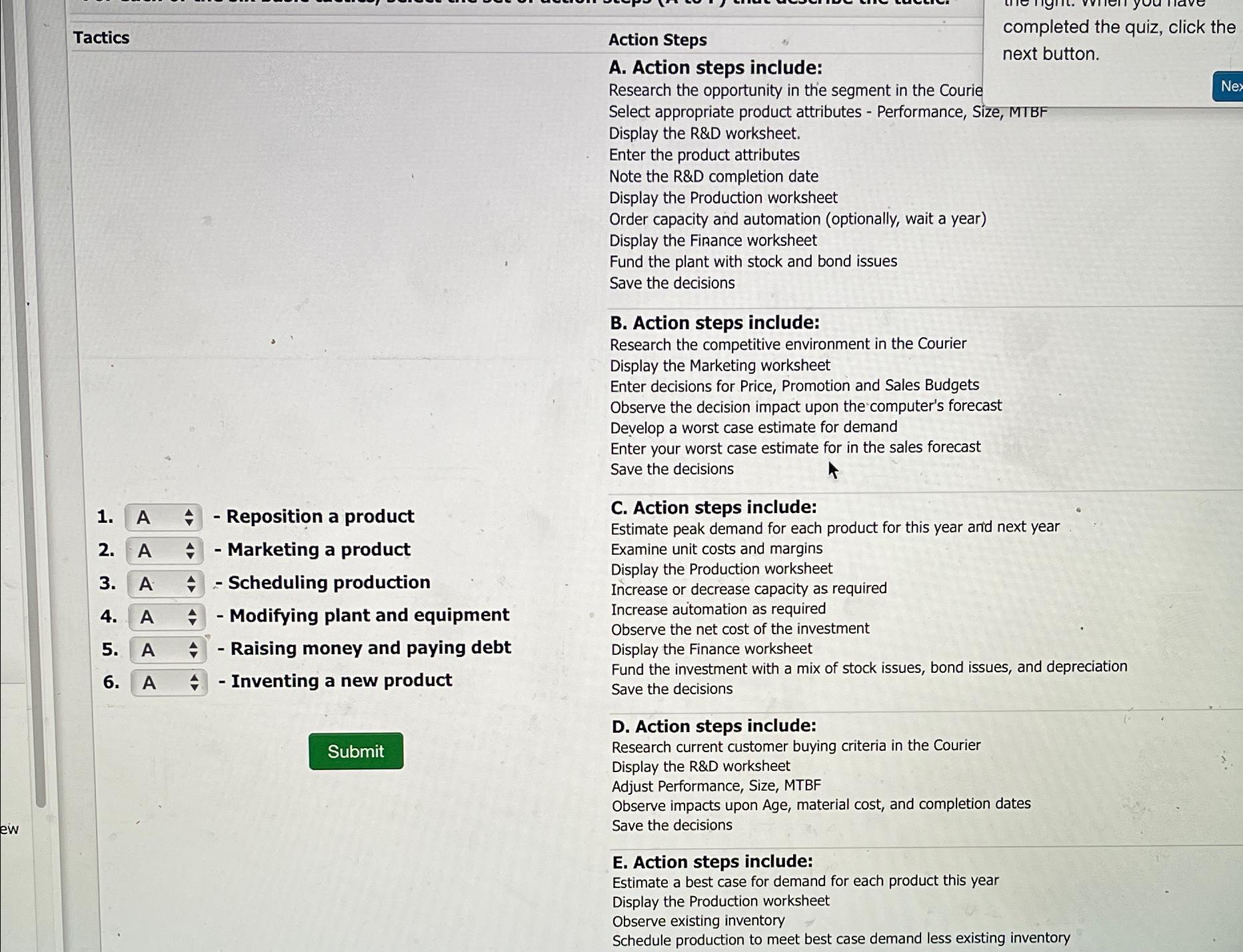 Solved TacticsAction StepsA. ﻿Action steps include:Research | Chegg.com