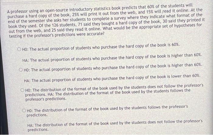 Solved A professor using an open-source introductory | Chegg.com