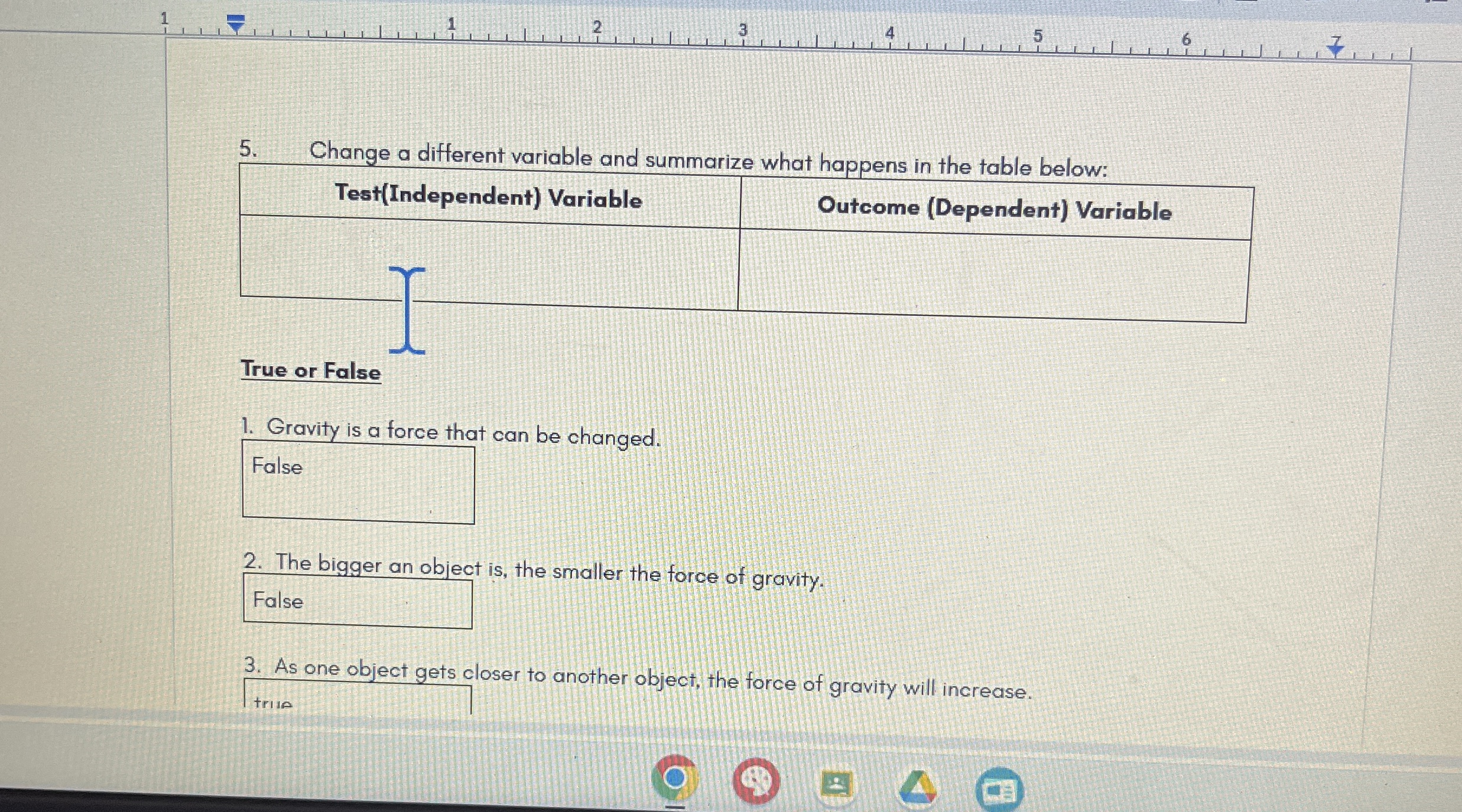 Solved Change a different variable and summarize what | Chegg.com
