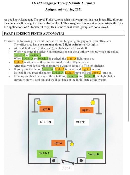 Solved CS 422 Language Theory & Finite Automata Assignment - | Chegg.com Solved CS 422 Language Theory & Finite Automata Assignment - | Chegg.com