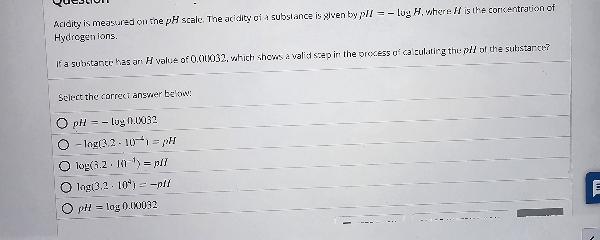 Solved Acidity is measured on the pH ﻿scale. The acidity of | Chegg.com
