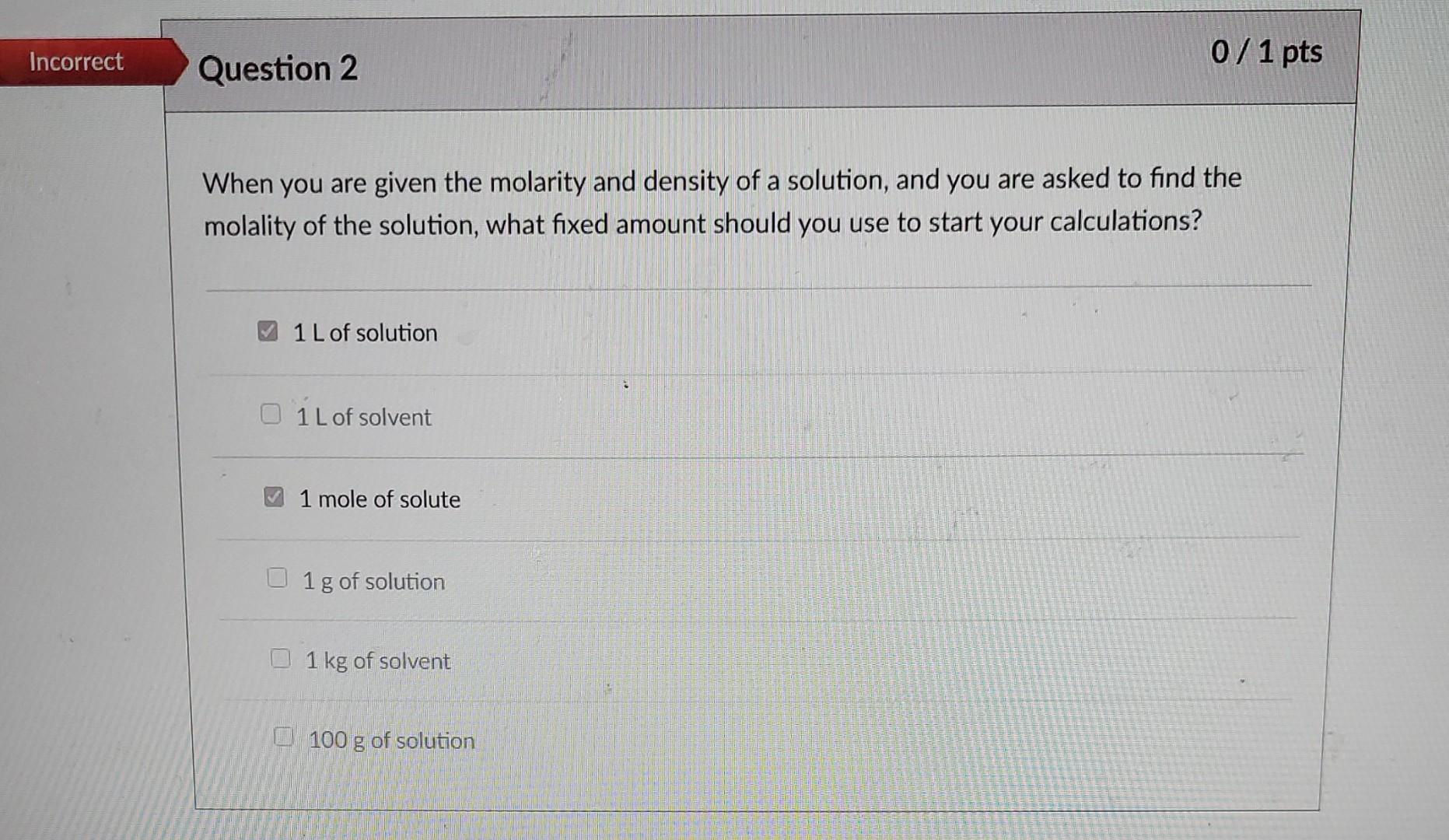 Solved When you are given the molarity and density of a | Chegg.com