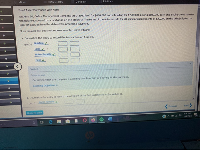 Solved eBook Show Me How Calculator Print Item Fixed Asset | Chegg.com