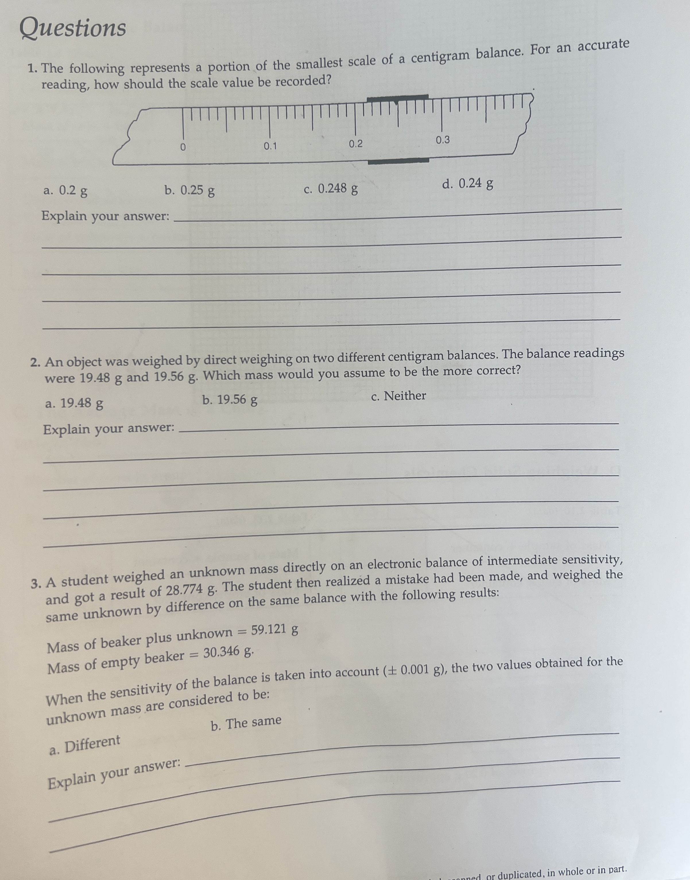 QuestionsThe following represents a portion of the | Chegg.com