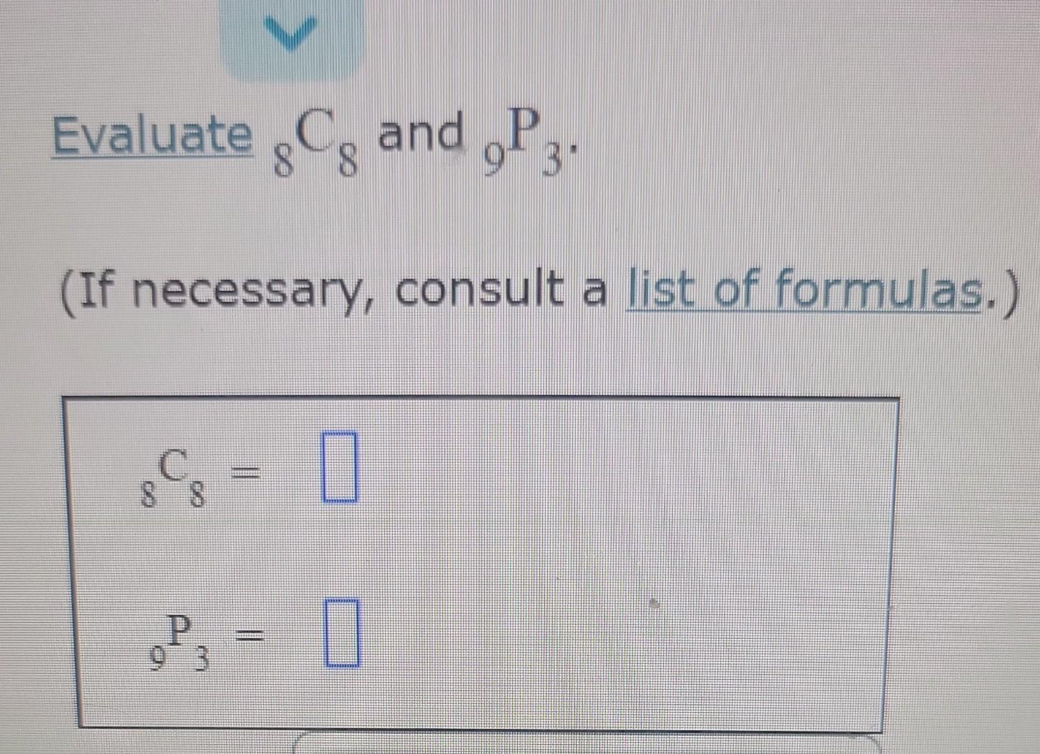 Solved Evaluate C and P3. (If necessary, consult a list of | Chegg.com