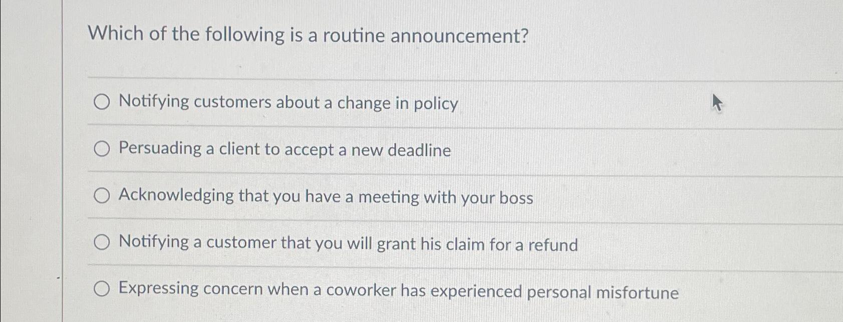 Solved Which of the following is a routine | Chegg.com