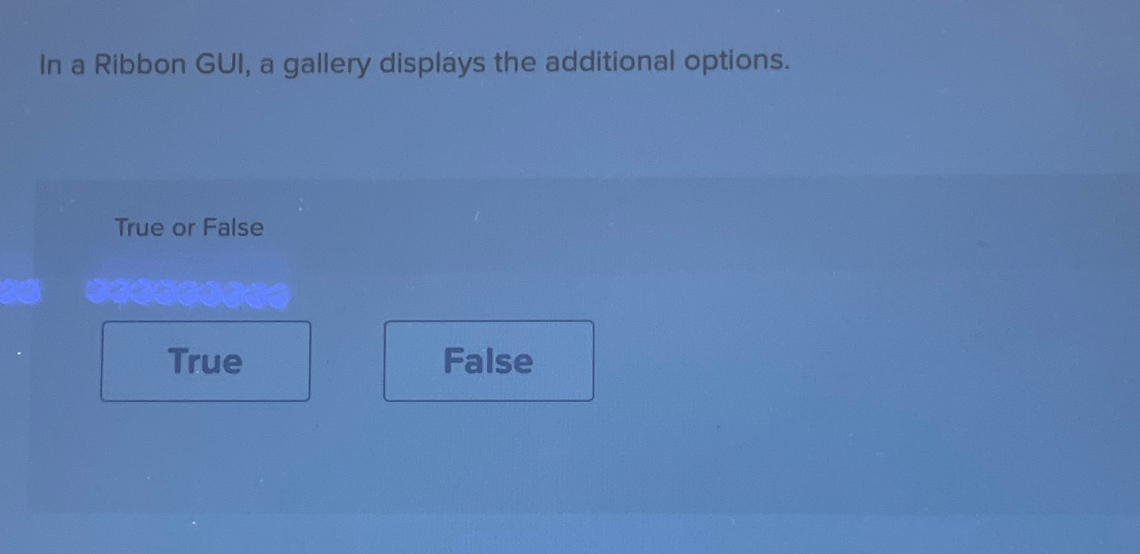 Solved In a Ribbon GUI, a gallery displays the additional | Chegg.com