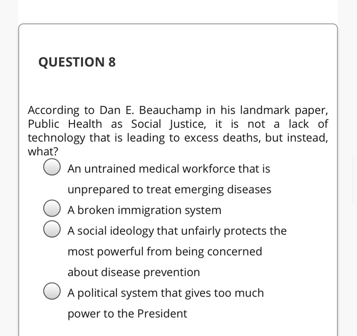 Solved The film Unnatural Causes was released in 2008, but | Chegg.com