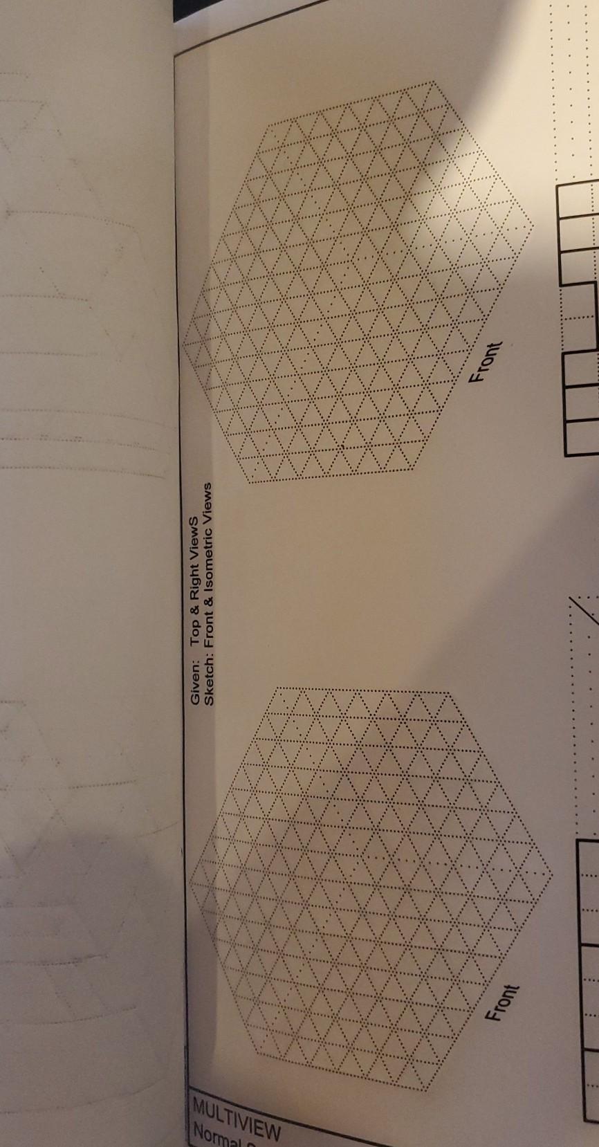 Solved Front Front Given Top & Right Views Sketch Front & | Chegg.com