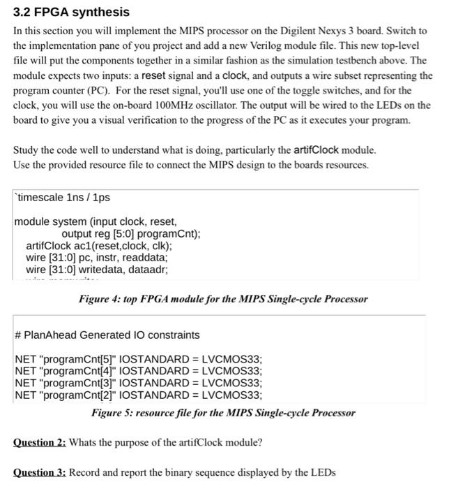 Timescale 1 Ns Ps Module Mips Input Clk Reset