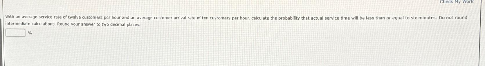 Solved intermediate calculations, Round your answer to two | Chegg.com