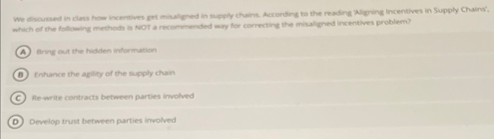 Solved We discussed in class how incertives gat misaligned | Chegg.com