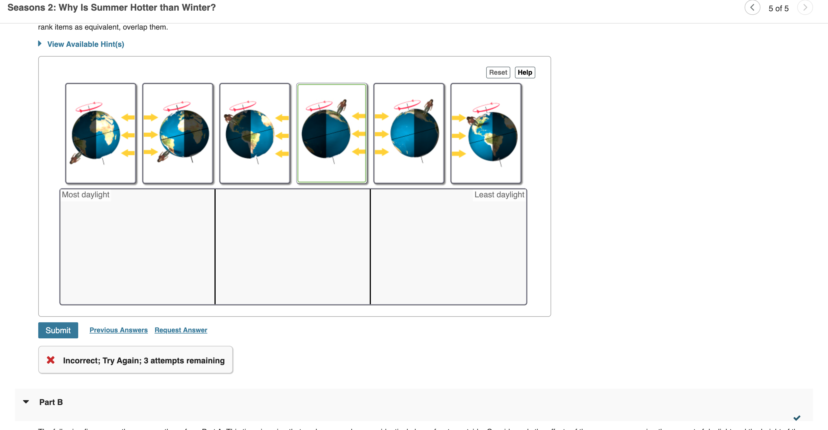 Solved Seasons 2: Why Is Summer Hotter than Winter?5 ﻿of | Chegg.com