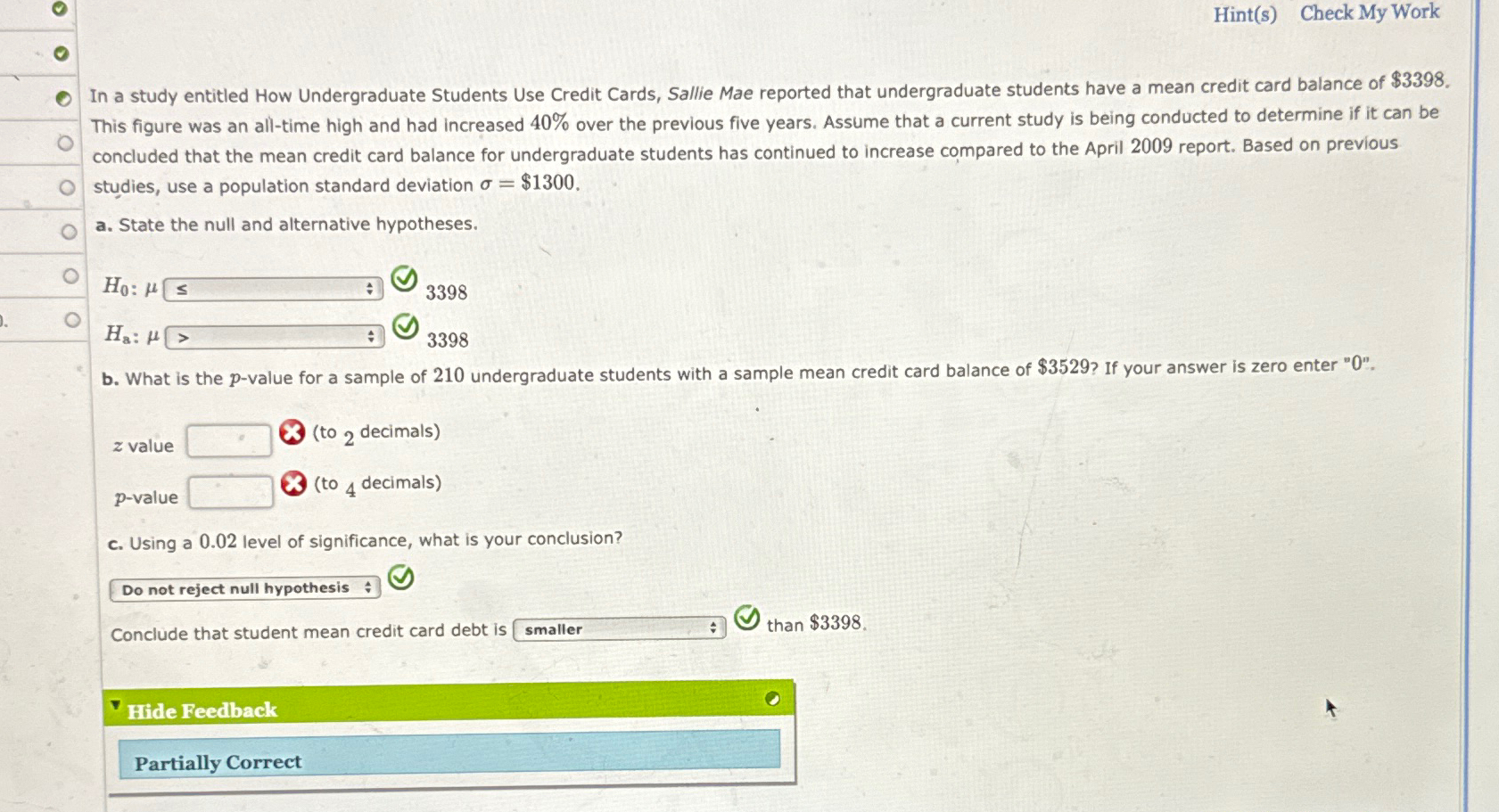 Solved Hint(s) ﻿Check My WorkIn a study entitled How | Chegg.com