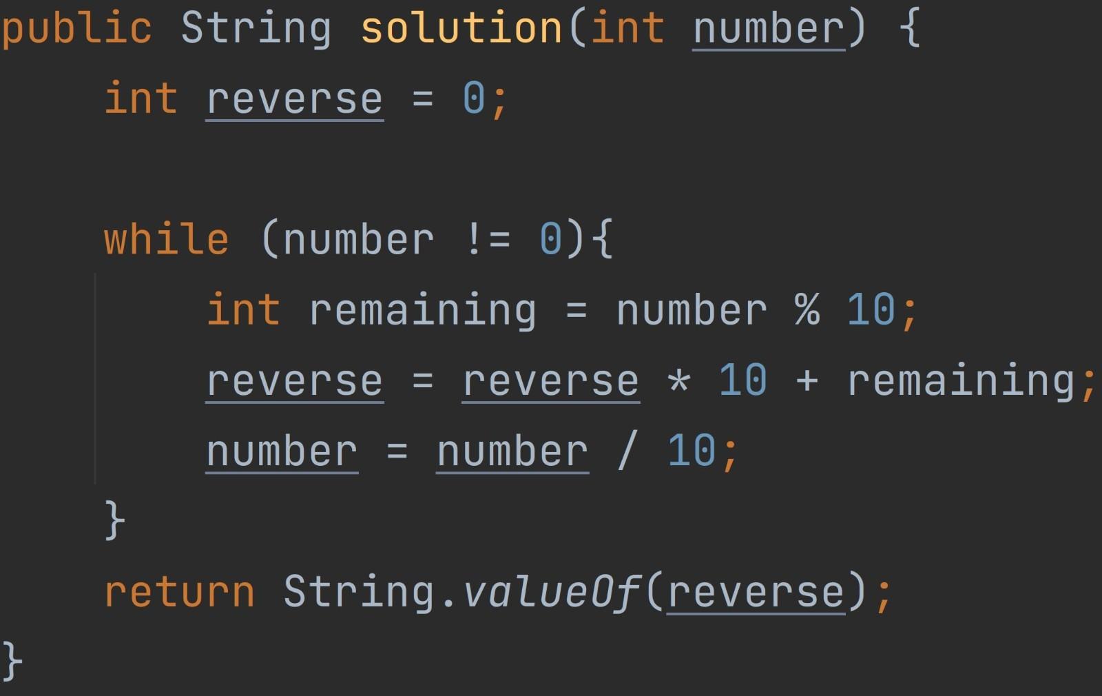 Solved I'm trying to return the reverse input as a string | Chegg.com