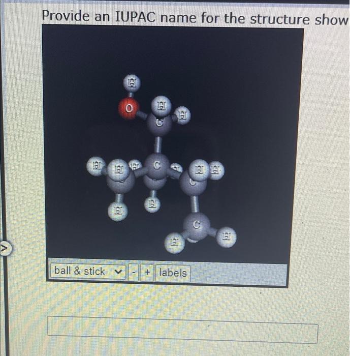 Provide an IUPAC name for the structure shown. 23 AT | Chegg.com