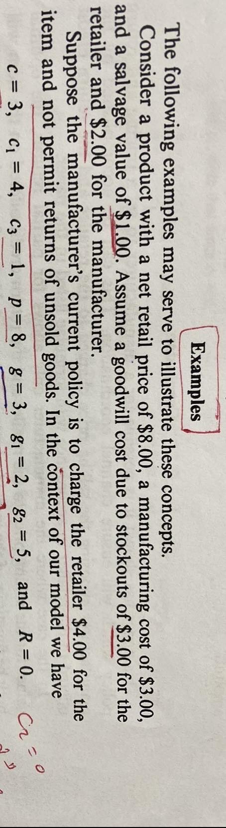 Solved ExamplesThe following examples may serve to | Chegg.com