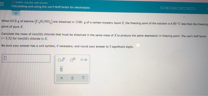 Solved O GASES, LIQUIDS, AND SOLIDS Calculating and using | Chegg.com