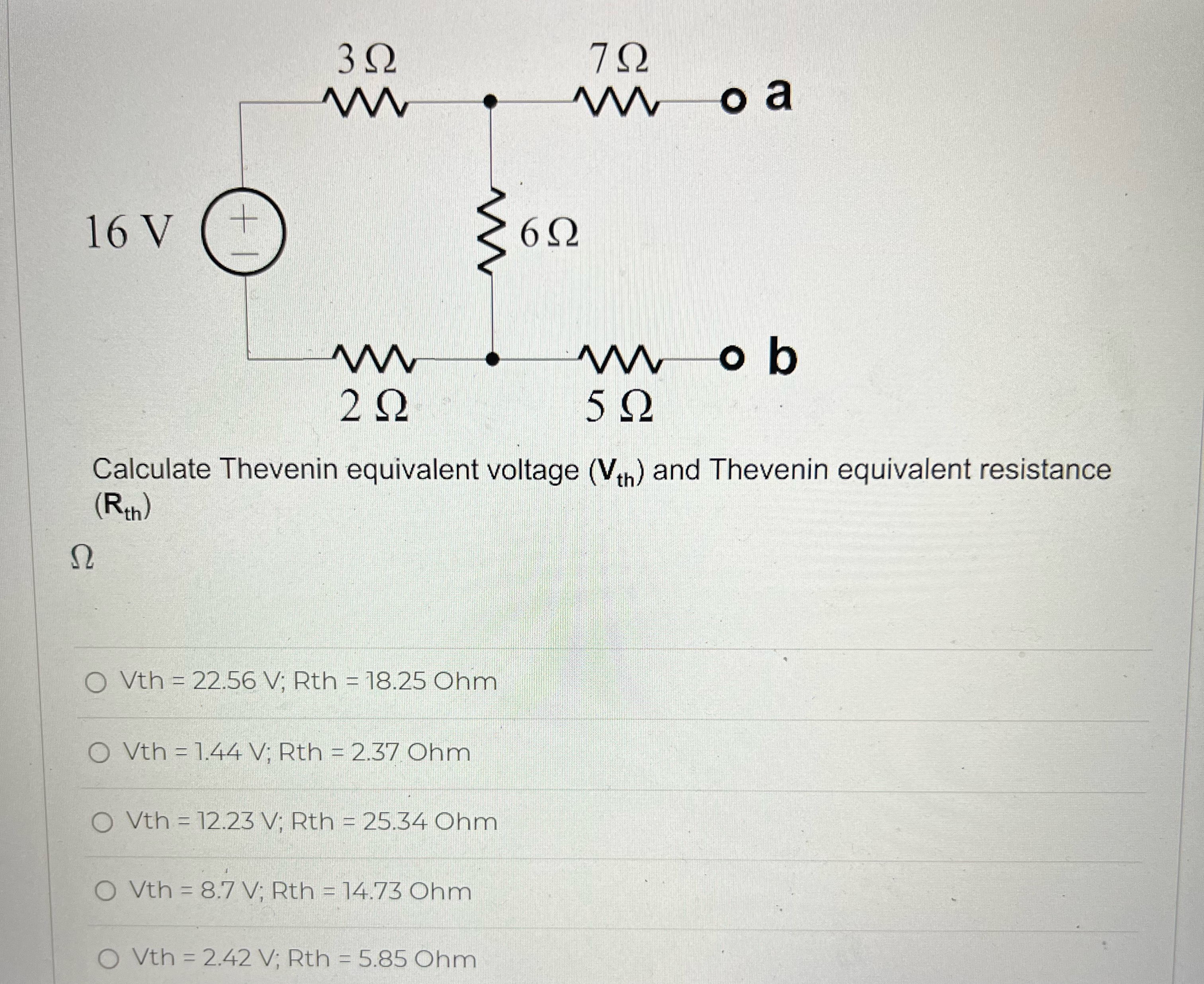 Solved Calculate Thevenin equivalent voltage (Vth) ﻿and | Chegg.com