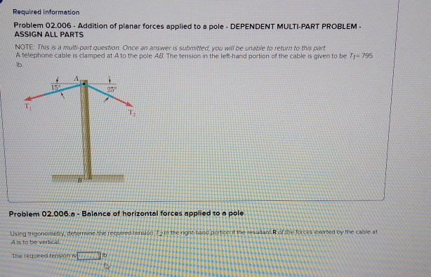 Solved Required information Problem 02.006. Addition of | Chegg.com