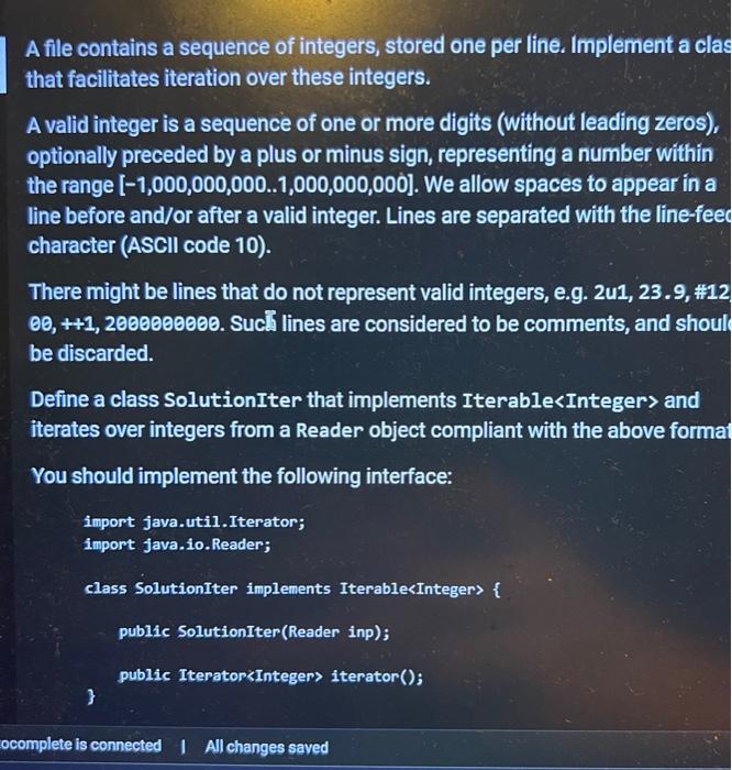 Solved A file contains a sequence of integers, stored one | Chegg.com