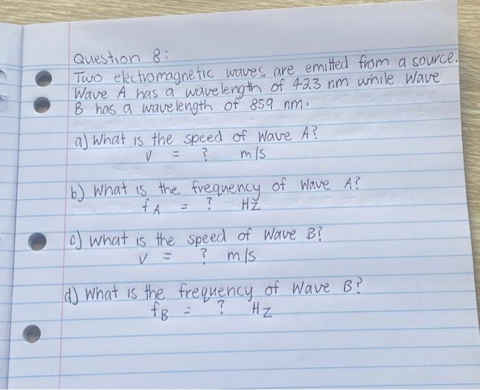 Solved Two electromagnetic waves are emitted from a source. | Chegg.com