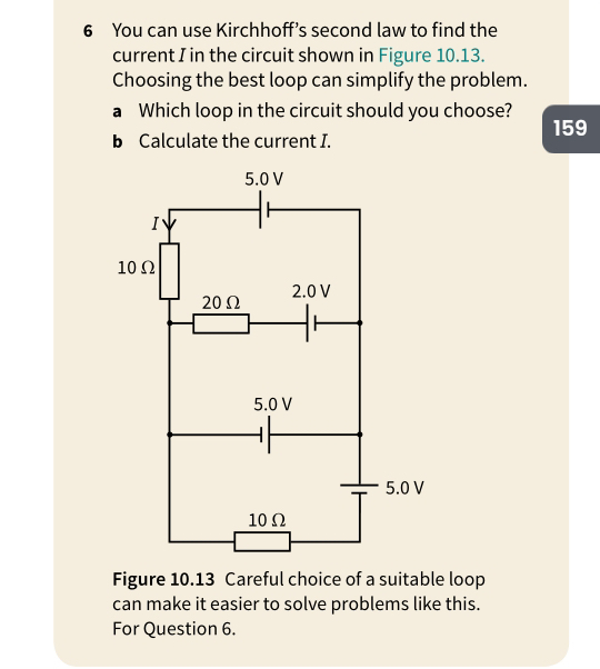Solved 6 ﻿You can use Kirchhoff's second law to find the | Chegg.com