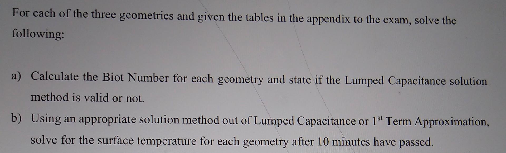Solved Problem Statement: Three objects with the geometries | Chegg.com