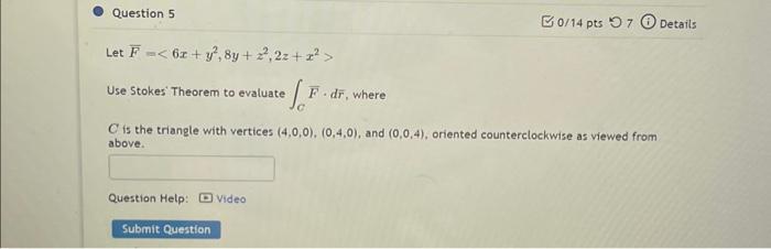 Solved Let Fˉ= Use Stokes' Theorem to | Chegg.com