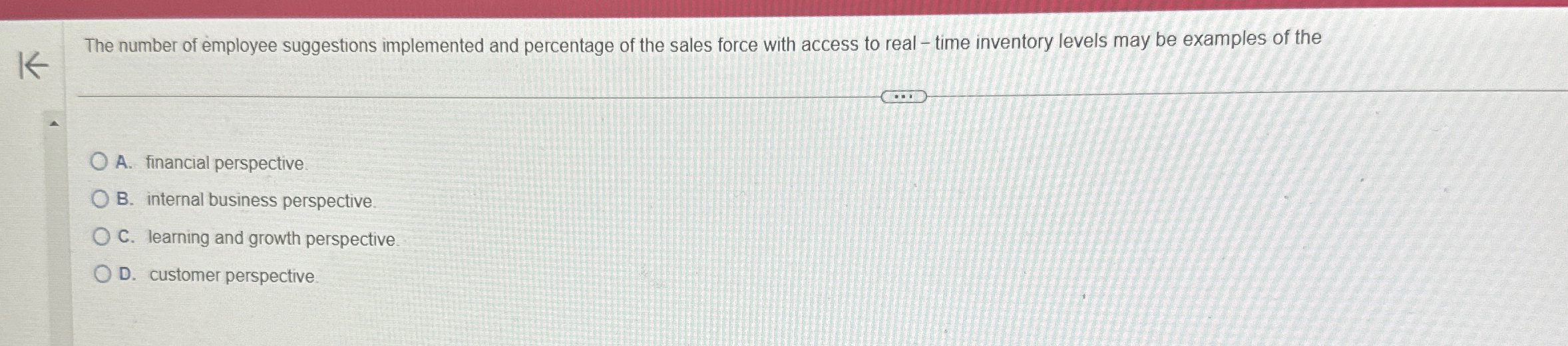 Solved The number of employee suggestions implemented and | Chegg.com