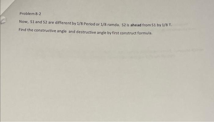 Solved Problem 8 Example 35.2 with two unsynchronized | Chegg.com