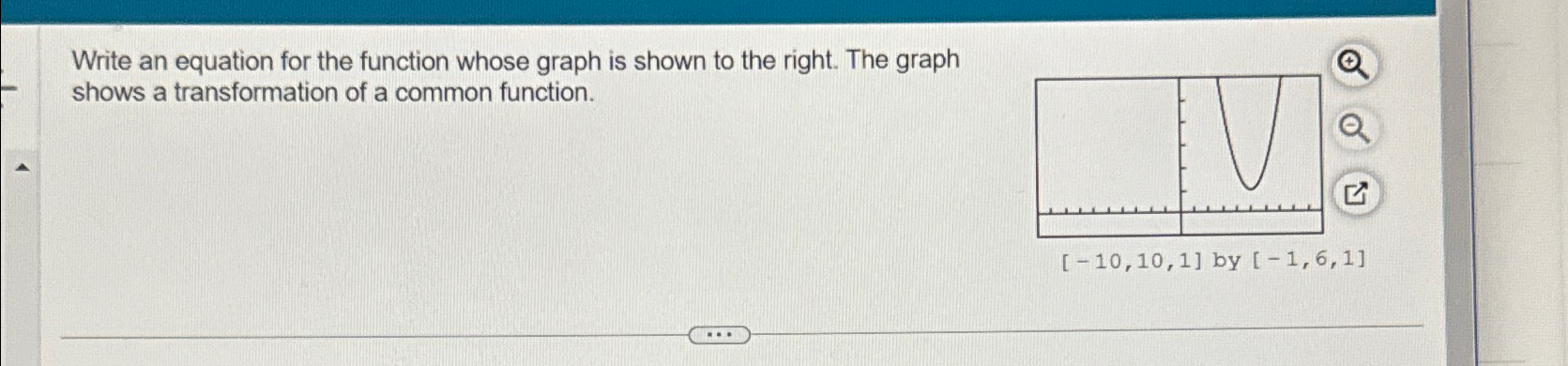 Solved Write an equation for the function whose graph is | Chegg.com