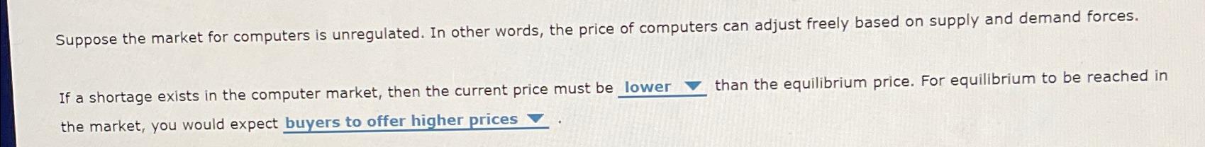 Solved Suppose the market for computers is unregulated. In | Chegg.com