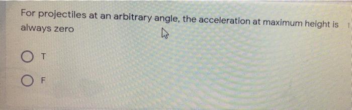 Solved For projectiles at an arbitrary angle, the | Chegg.com