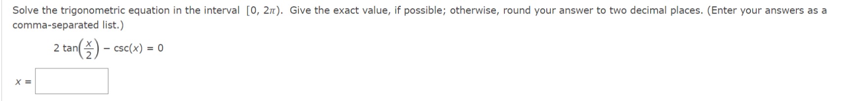 Solved Solve the trigonometric equation in the interval | Chegg.com