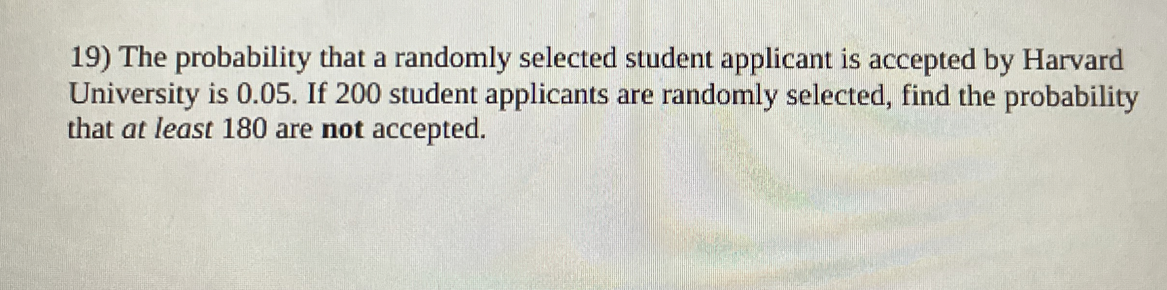 Solved The probability that a randomly selected student | Chegg.com