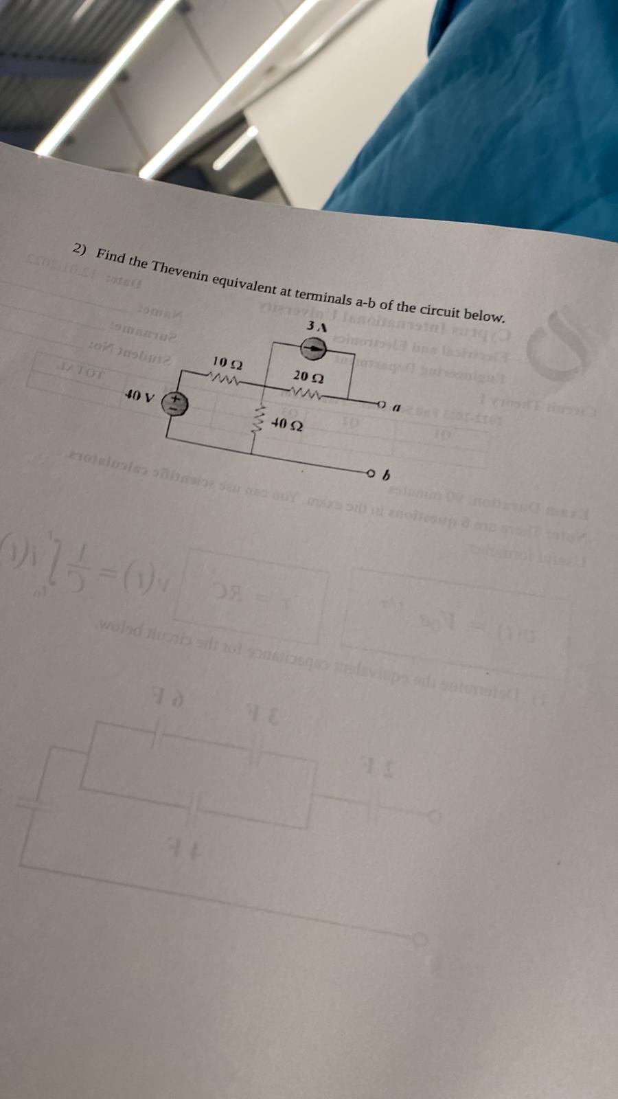 Solved Find the Thevenin equivalent at terminals a-b ﻿of the | Chegg.com