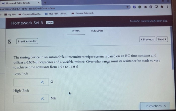 Solved 00 Homework Set 5-Edfinity X | Chegg.com