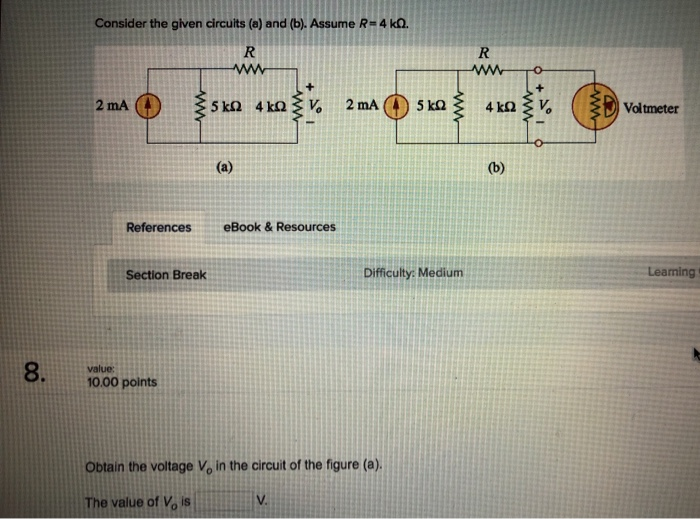 Solved Consider the given circuits (a) and (b). Assume R=4k. | Chegg.com