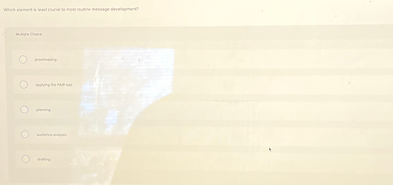 Solved Which element is least crucial to most routine | Chegg.com