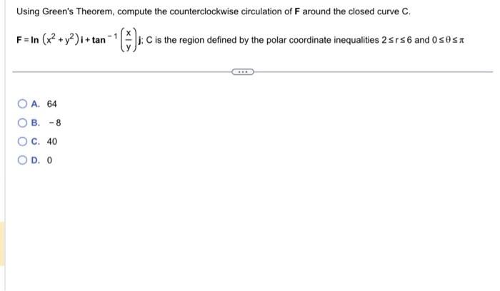 Solved Using Green's Theorem, compute the counterclockwise | Chegg.com